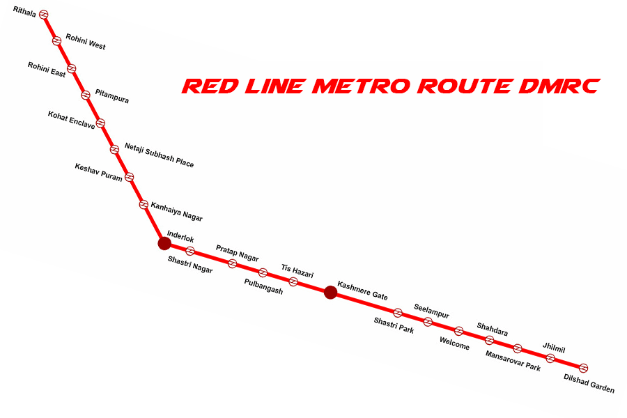 Inderlok Metro Station(DMRC): Route Fare First Train Last Train
